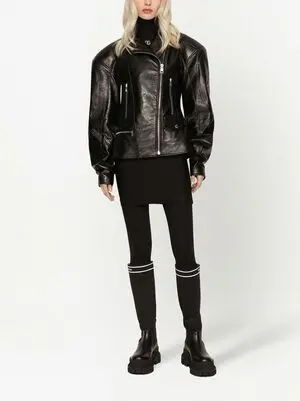 Dolce & Gabbana Leather Biker Jacket