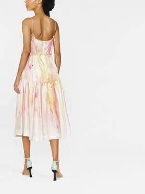 Zimmermann Prima Abstract-print Silk Dress