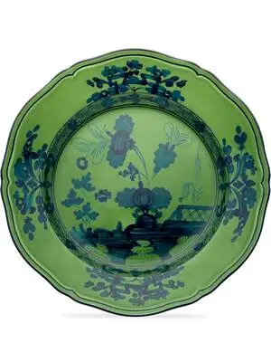 GINORI 1735 Oriente Italiano Porcelain Charger Plate - Green