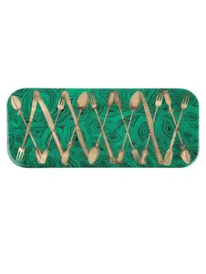 FORNASETTI Posateria Cutlery Tray - Green
