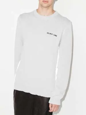 Helmut Lang Ribbed-knit Panelled Jumper