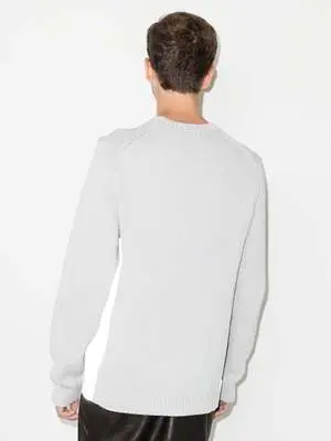 Helmut Lang Ribbed-knit Panelled Jumper