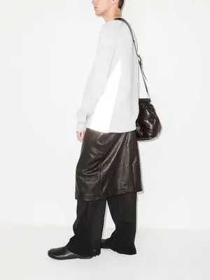 Helmut Lang Ribbed-knit Panelled Jumper