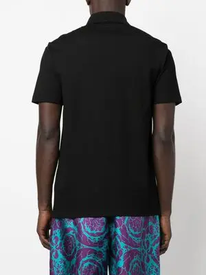 Versace Medusa-embroidered Polo Shirt