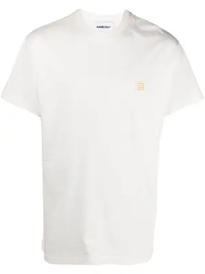 AMBUSH Patch-detail Cotton T-shirt - Neutrals