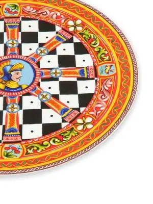 Dolce & Gabbana Knight-print Charger Plate