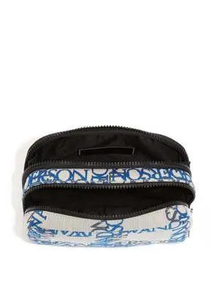JW Anderson Logo-jacquard Canvas Zipped Pouch