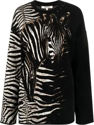 Roberto Cavalli Zebra-print Jumper