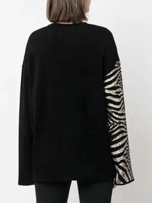 Roberto Cavalli Zebra-print Jumper