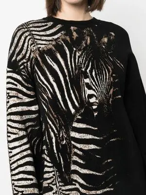 Roberto Cavalli Zebra-print Jumper