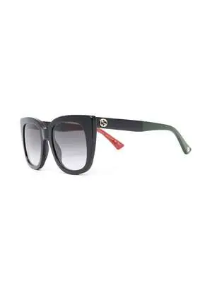 Gucci Logo-plaque Cat-eye Frame Sunglasses