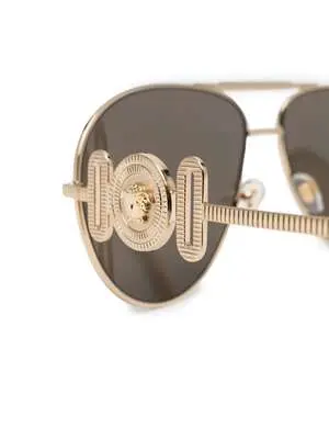 Versace Medusa Biggie Aviator Sunglasses