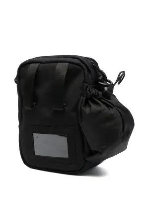 DIESEL® Calf Leather Logo Patch Shoulder Bag