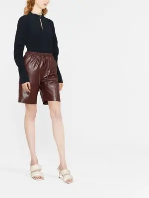 FERRAGAMO Keyhole-neck Longsleeve Blouse