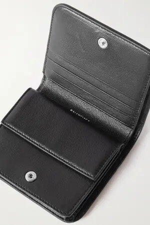 Balenciaga Printed Croc-effect Leather Cardholder