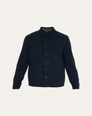Vince Solid 4-pocket Shirt Jacket - Coastalmed H