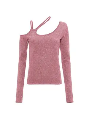 JW Anderson Women's Asymmetric Cut-Out Top - Rose Pink  Rose Pink