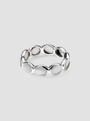 Ippolita Polished Rock Candy Sterling & Mother-of-pearl Oval Eternity Ring - Silver