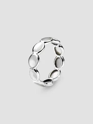 Ippolita Polished Rock Candy Sterling & Mother-of-pearl Oval Eternity Ring - Silver