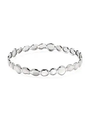 Ippolita Polished Rock Candy Sterling & Mother-of-pearl Bangle Bracelet - Silver
