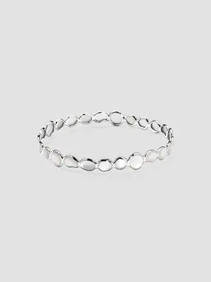 Ippolita Polished Rock Candy Sterling & Mother-of-pearl Bangle Bracelet - Silver