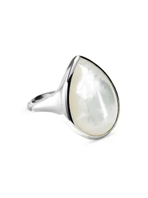 Ippolita Ondine Sterling & Mother-of-pearl Teardrop Ring - Silver