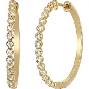 Bony Levy Monaco Diamond Hoop Earrings - 18k Yellow Gold