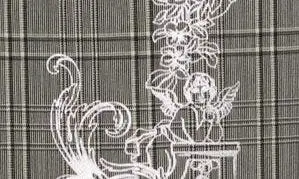 Versace Baroque Overlay Glen Plaid Wool Jacket
