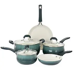 OSTER Corbett 8 Piece Nonstick Aluminum Cookwar E Set - One-color