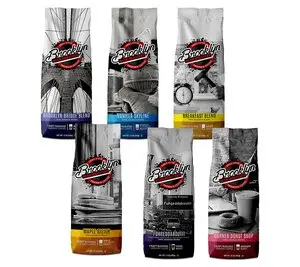 BROOKLYN BEAN ROASTERY Set Of 6 Ground Coffee V Ariety Bags - One-color
