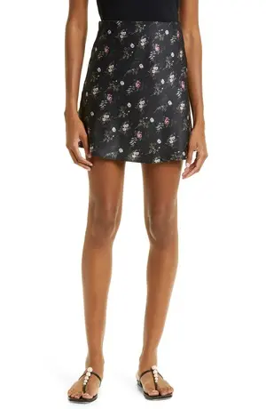 Cami Nyc CAMI NYC Aviva Stretch Silk Miniskirt Evening Boutique
