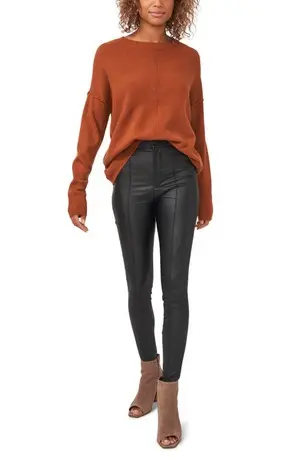 Vince Camuto Exposed Seam Crewneck Sweater - Sierra