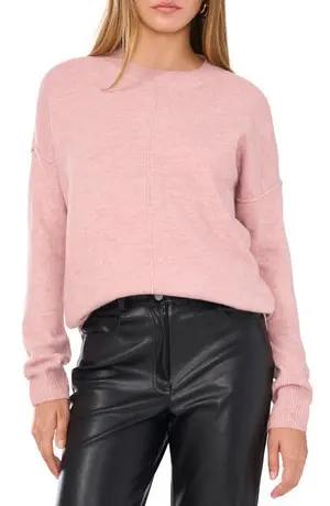 Vince Camuto Exposed Seam Crewneck Sweater - Zephyr