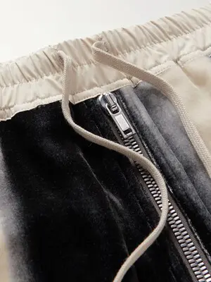 Rick Owens Geth Printed Velour Drawstring Trousers