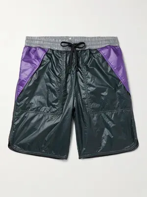 Moncler Straight-leg Colour-block Ripstop Drawstring Shorts