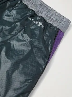 Moncler Straight-leg Colour-block Ripstop Drawstring Shorts
