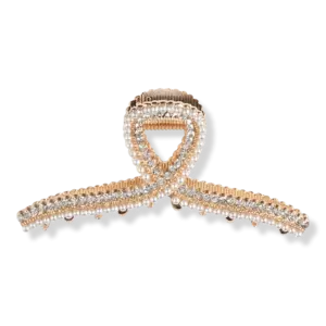 SCUNCI Pearls & Rhinestone Claw Clip - One-color