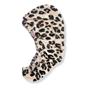 KITSCH Leopard Print Microfiber Hair Towel