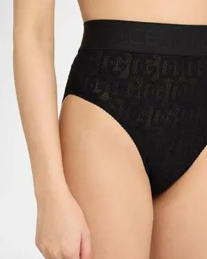 Dolce & Gabbana Logo Tulle High-rise Briefs