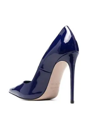 LE SILLA 125mm Patent Leather Pumps - Blue
