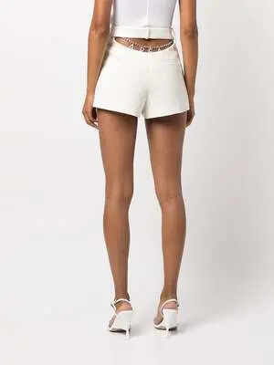 AREA Crystal-embellished Shorts