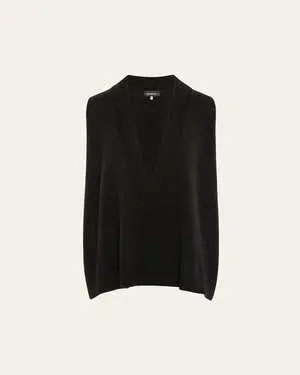 Eskandar Deep V-neck Cashmere Vest
