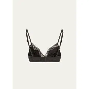 Dolce & Gabbana Satin Lace-trim Soft Triangle Bra