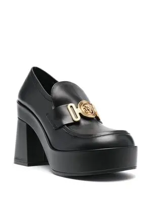 Versace Medusa-head Leather Loafers