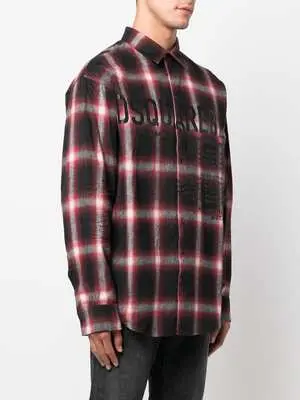 Dsquared2 Logo-print Checked Cotton Shirt