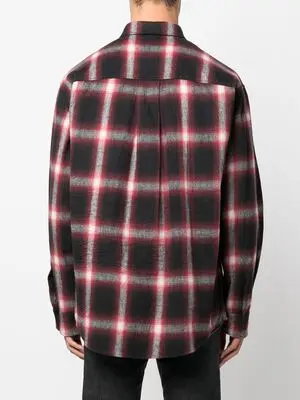 Dsquared2 Logo-print Checked Cotton Shirt