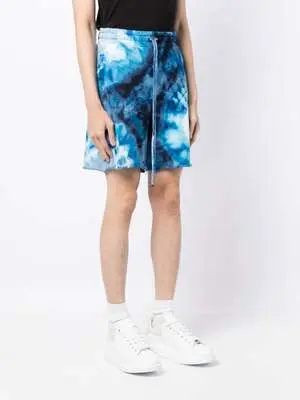 Amiri Cotton Jersey Knit Tie-dye Shorts