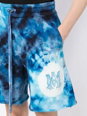Amiri Cotton Jersey Knit Tie-dye Shorts