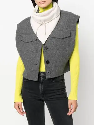 BARRIE Triangular Denim Scarf