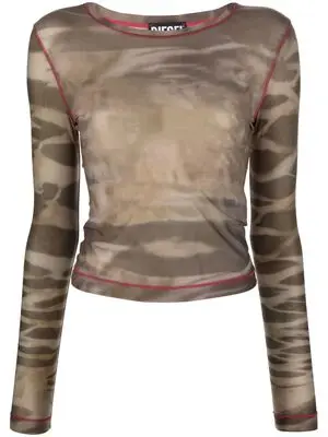 DIESEL® Tie-dye Long-sleeve Top